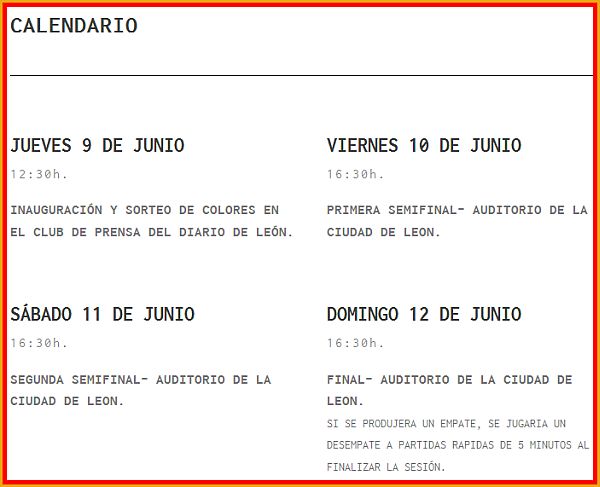 Magistral Ciudad de León 2016 | Scacchierando.it